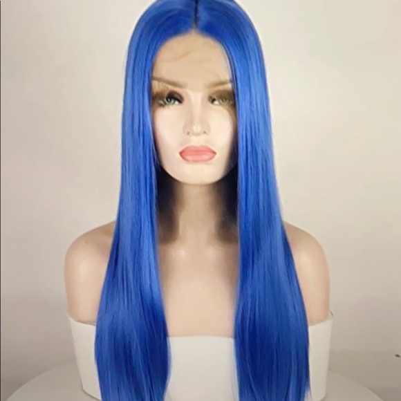 Hair | Bold Blue Lace Front Wig | Poshmark